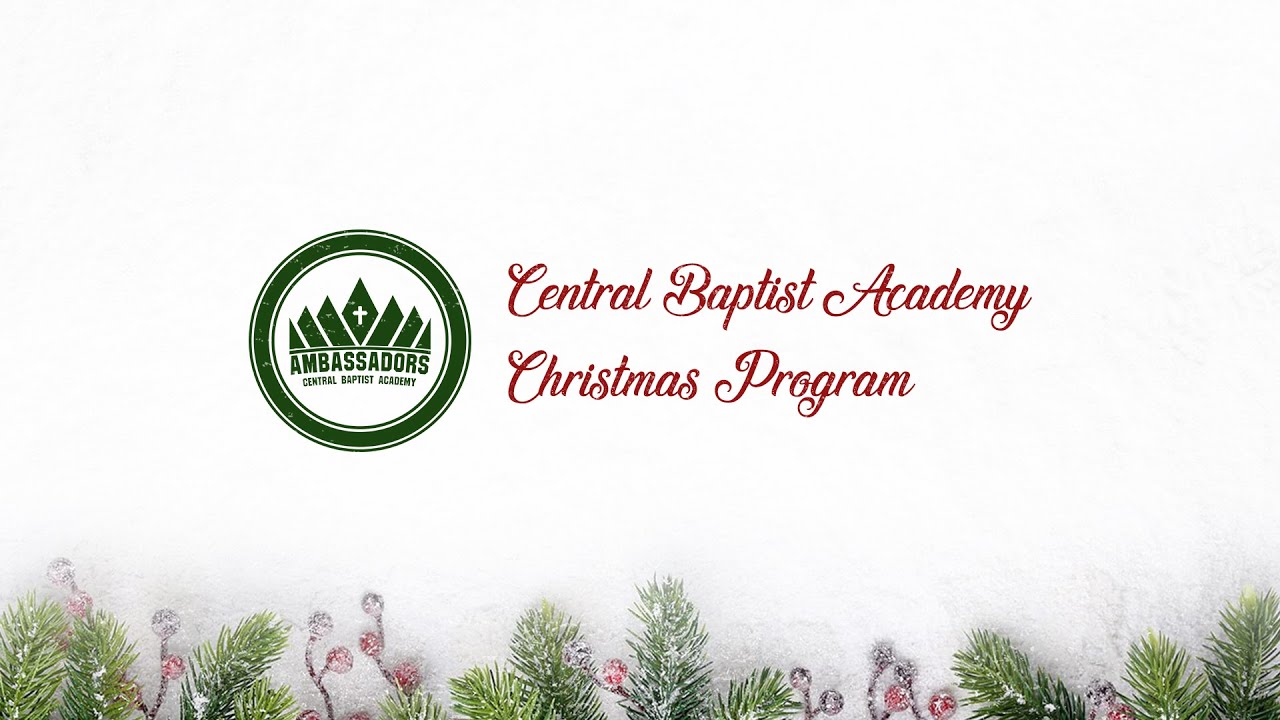 CBA Christmas Program 2021 - YouTube