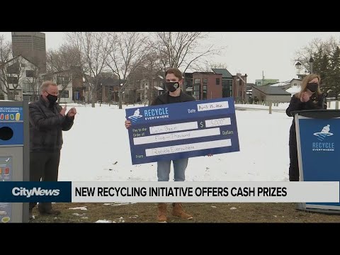 New recycling initiative offers cash prizes - YouTube
