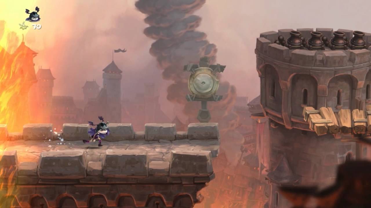 Rayman Legends - Castle Rock level in slow motion - YouTube