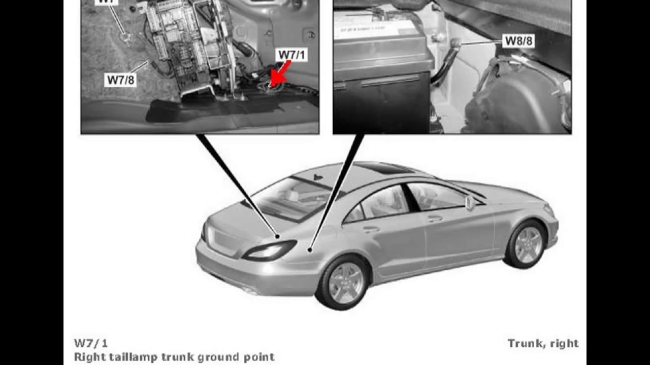 CLS 550 Component Locations Part 06 YouTube