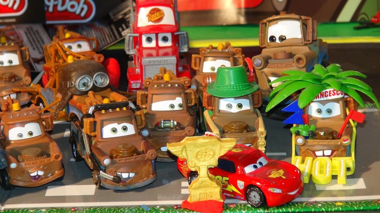 Disney Pixar Cars2 , Race Team Mater and Lightning McQueen from Pixar ...