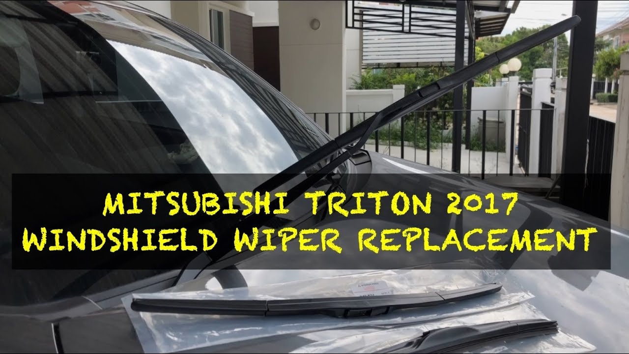 วิธีเปลี่ยนก้านปัดน้ำฝน Mitsubishi Triton | How to Replace Windshield ...