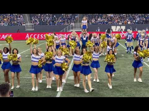 Winnipeg Blue Bomber Cheer/Dance Team 2023 -2 - YouTube