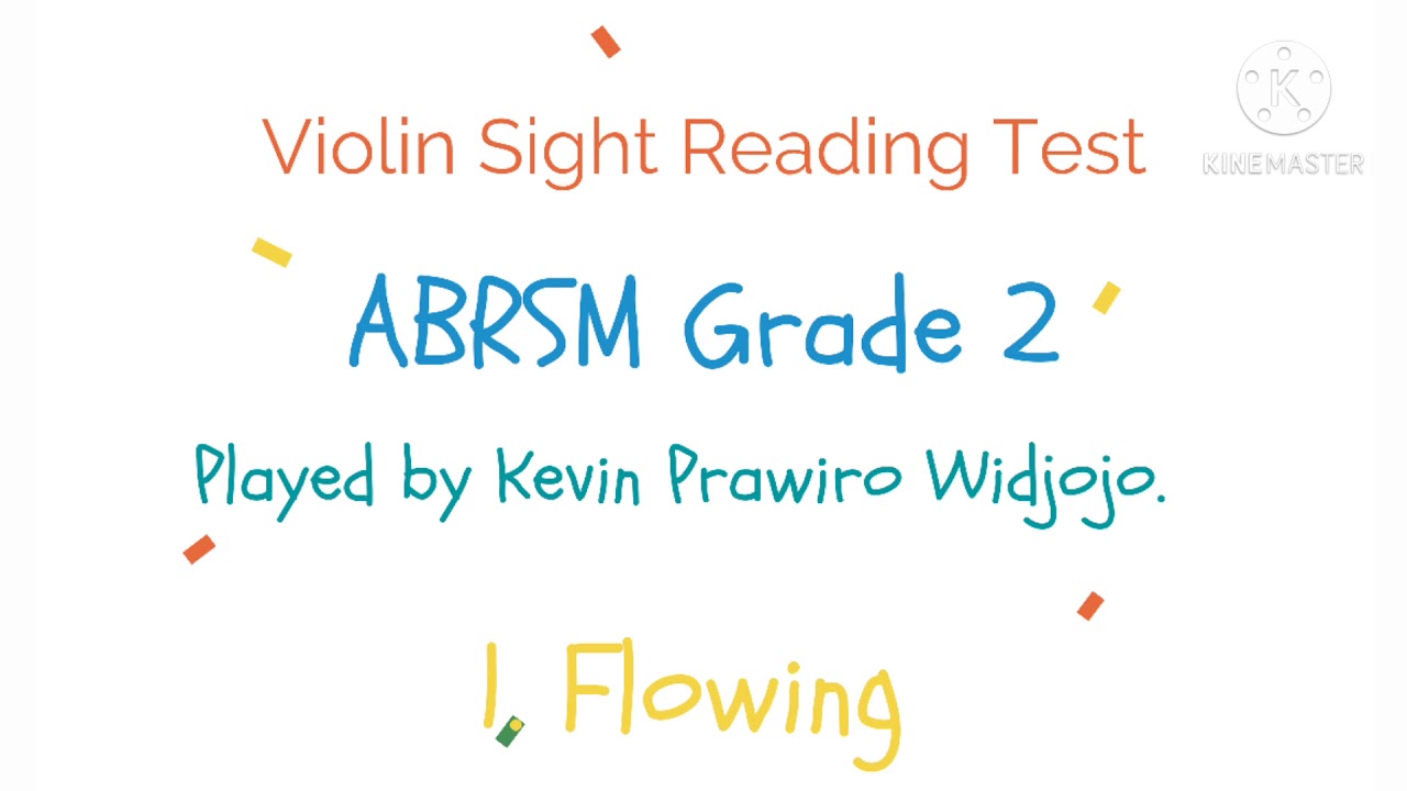Violin Specimen Sight-Reading Tests. ABRSM Grade 2. No 1 Flowing #abrsm ...