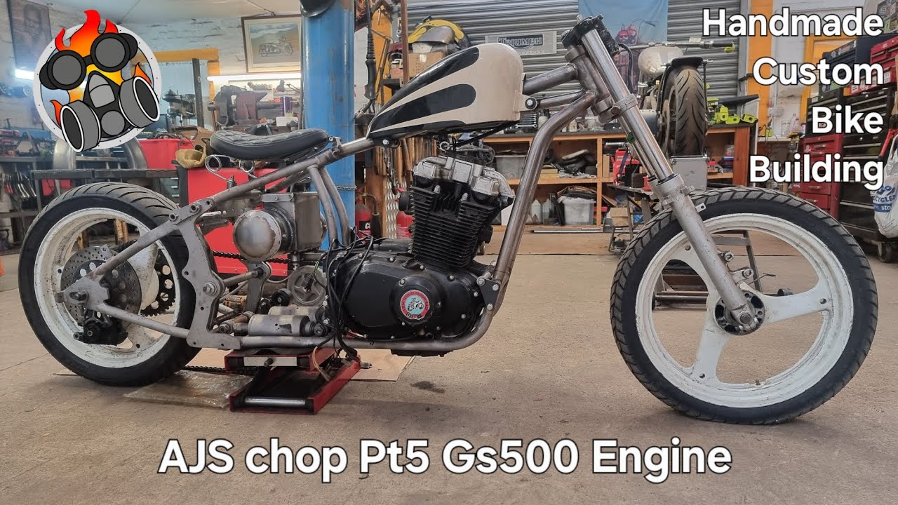 AJS Chop Pt4 Suzuki Gs500 Engine fitment Handmade Custom Bike Building ...