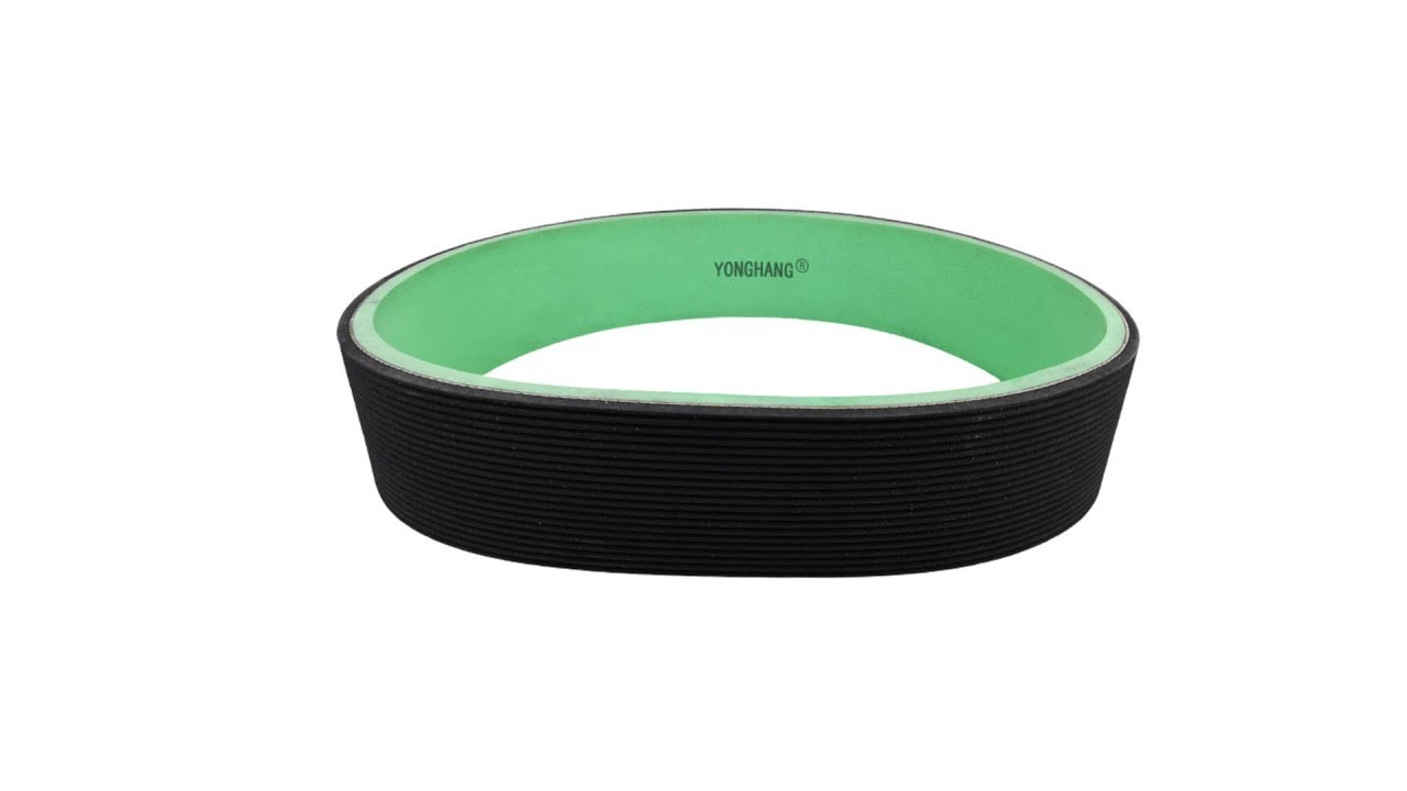 Green Foam Timing Belt for labeling machine - YouTube