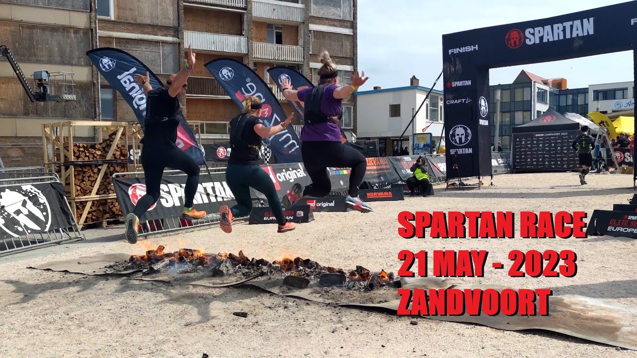 Spartan race 💪 21 May - 2023 Zandvoort 🌊 - Holland with Slo-mo Fire ...