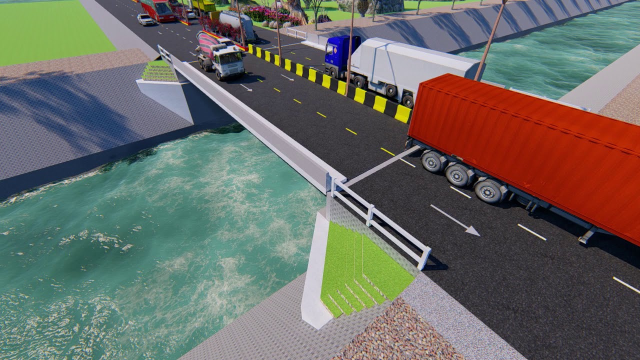 3D Bridge Animation - YouTube