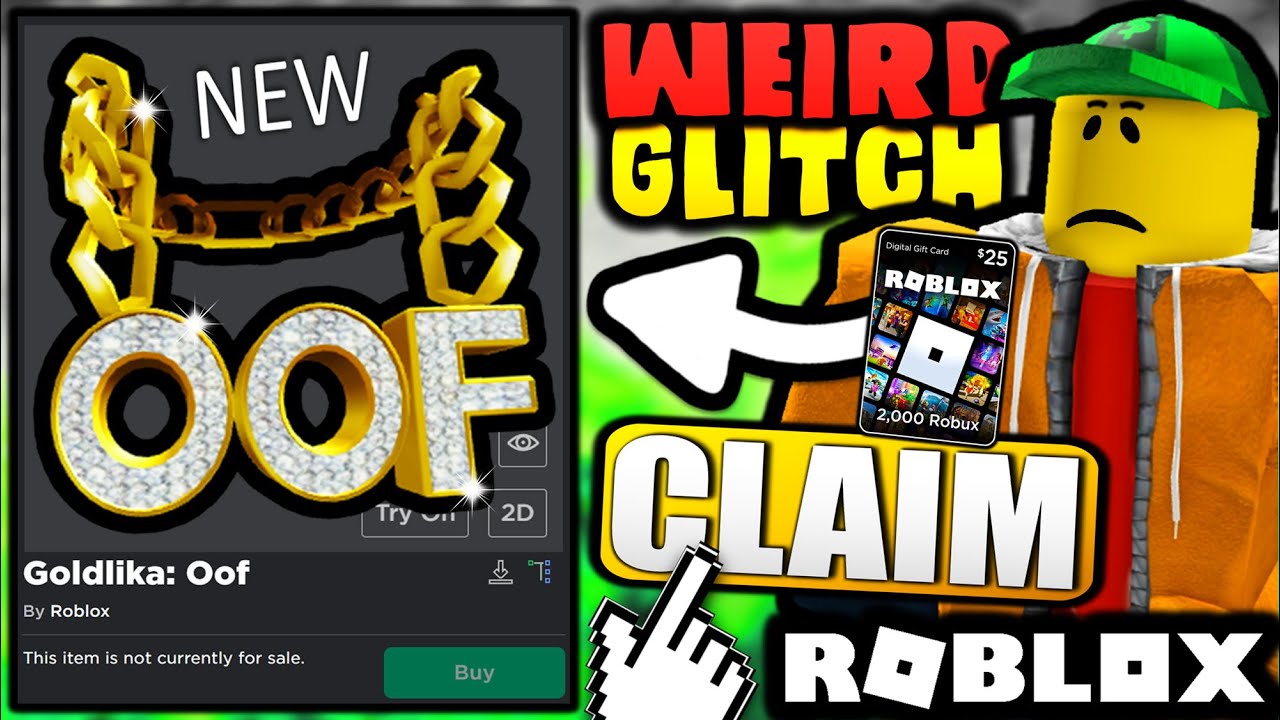 ROBLOX GLITCHED THIS NEW SPECIAL ACCESSORY!? GOLDLIKA: OOF! [HOW TO GET ...