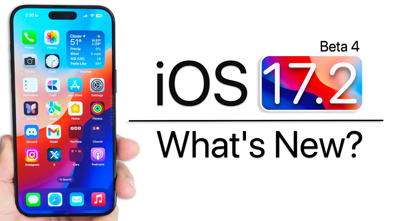 iOS 17.2 Beta 4 is Out! - What's New? - YouTube