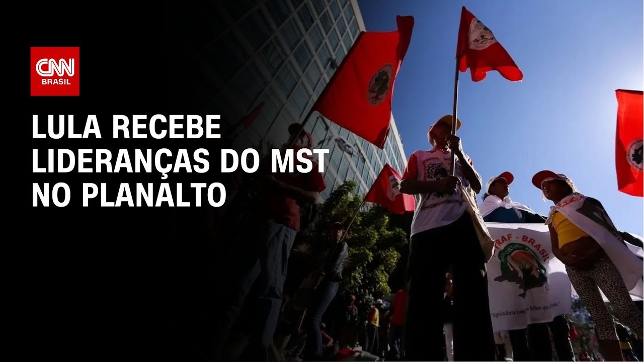 Lula recebe lideranças do MST no Planalto | CNN360° - YouTube