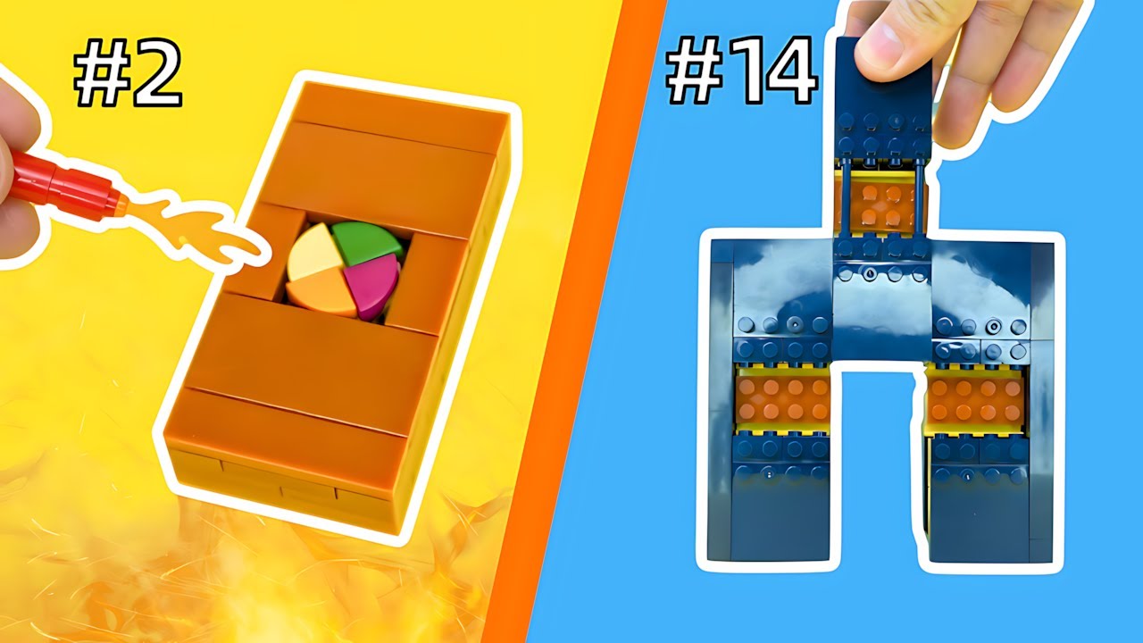 EASY LEGO MAGIC TRICKS to perform at the parties - YouTube