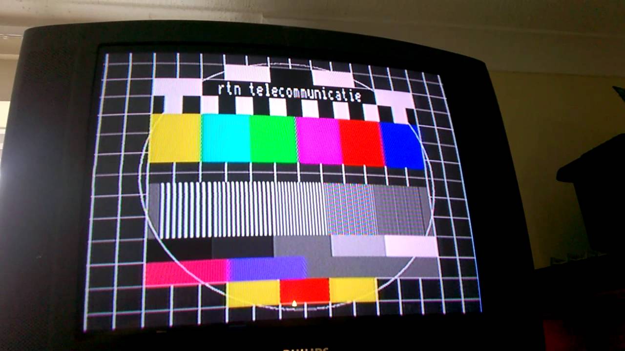 UHF modulator PAL test - YouTube