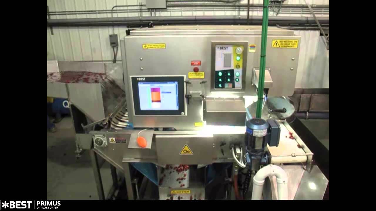 Tart cherry sorting machine Primus - TOMRA Sorting - YouTube