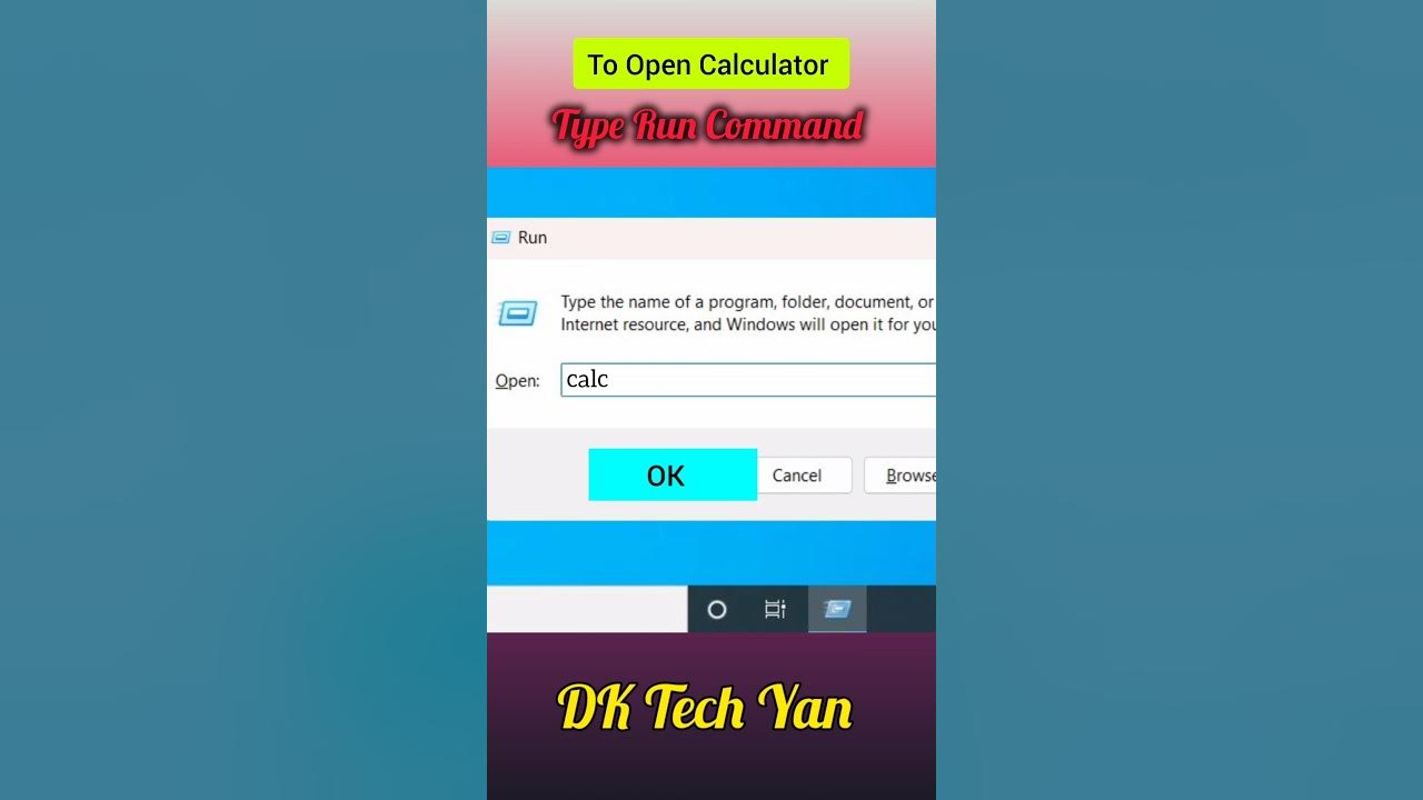 Run Command to open Calculator #shorts #techshorts #computer #shortcutkeys - YouTube