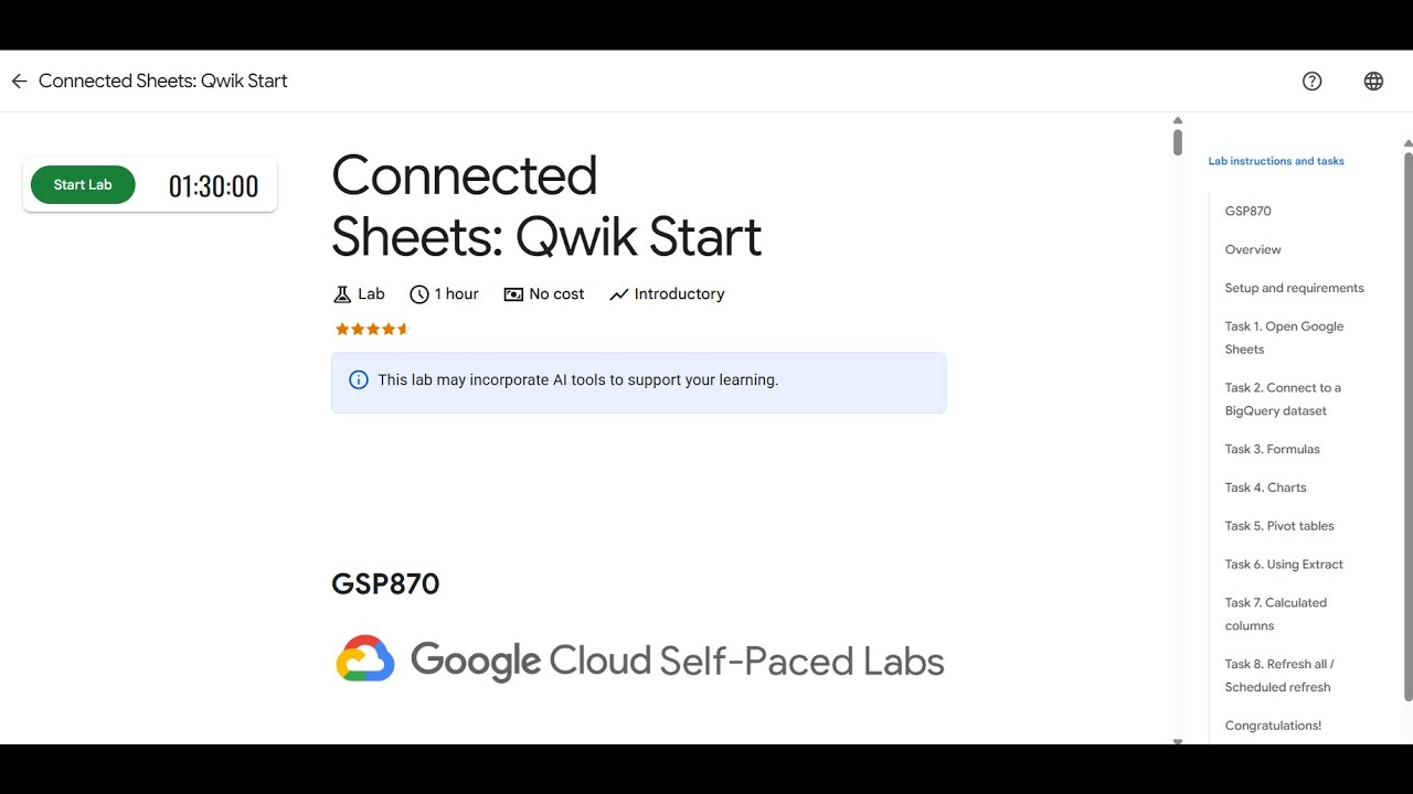 Connected Sheets: Qwik Start | Lab solution #arcade2025 - YouTube