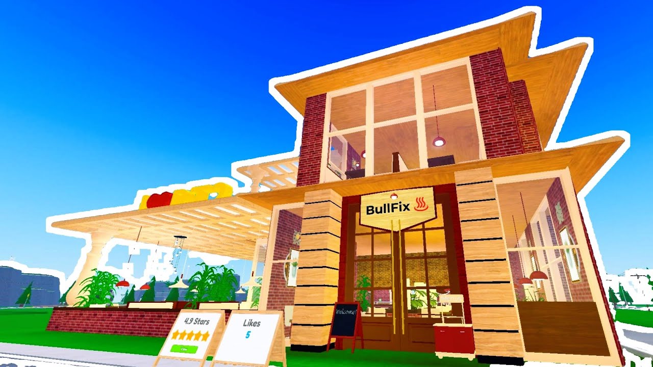 Aesthetic Restaurant build design Showcase | Restaurant Tycoon 2 - YouTube