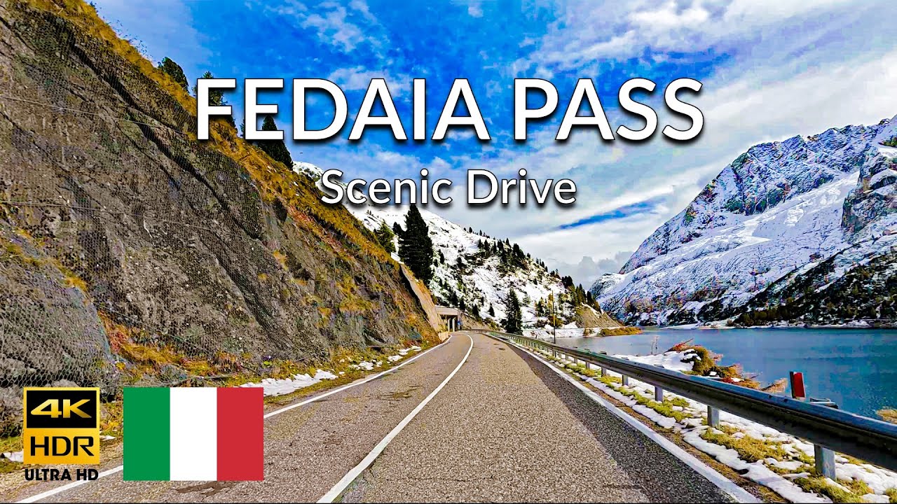 🇮🇹 Scenic Drive Through the Stunning Fedaia Pass in Italy | # ...
