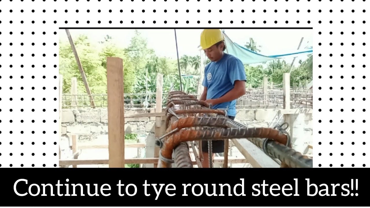 Continue to tye round steel bars l Eddie Cardeño Jr. - YouTube