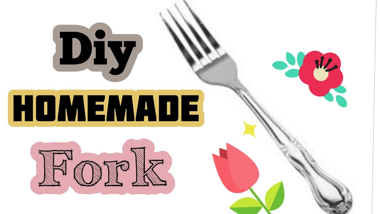 how to make fork at home. do it yourself | craft twister | #shorts ...