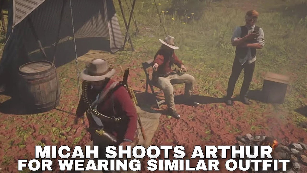 MICAH SHOOTS ARTHUR FOR WEARING SIMILAR OUTFIT | RDR2 - YouTube