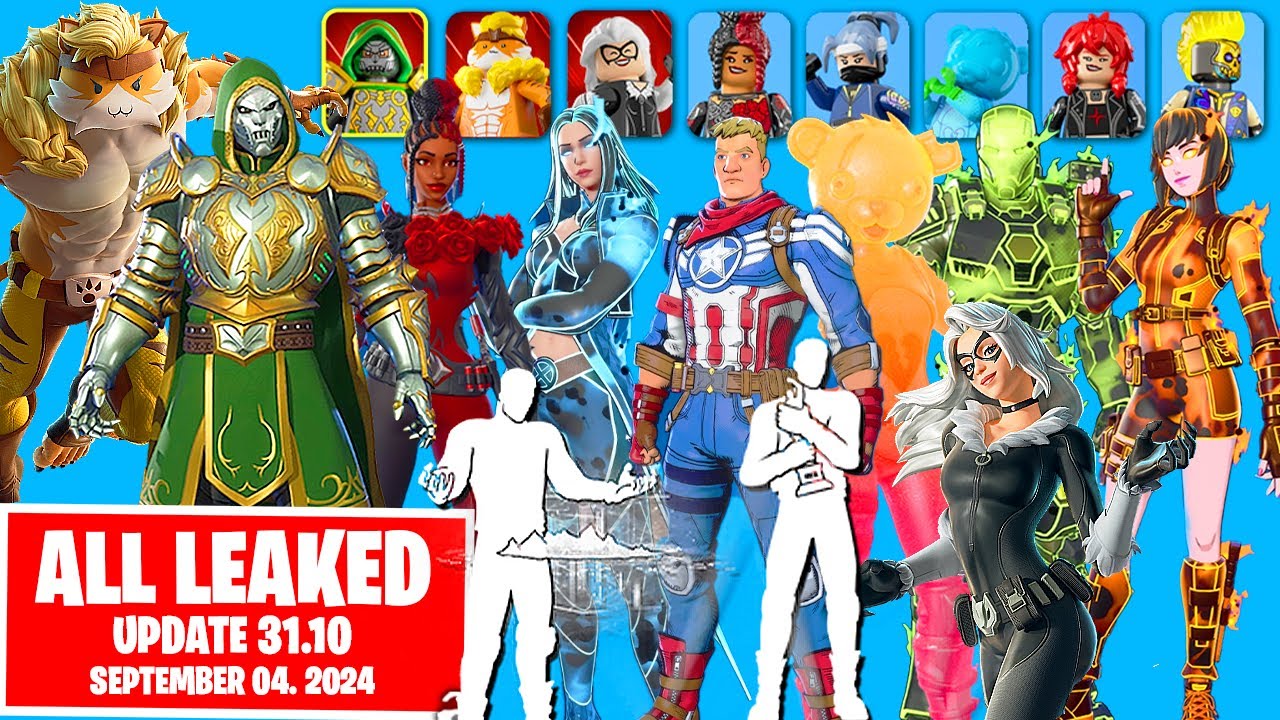 ALL NEW & LEAKED Cosmetics | Fortnite Update v.31.10 | Super Levels ...