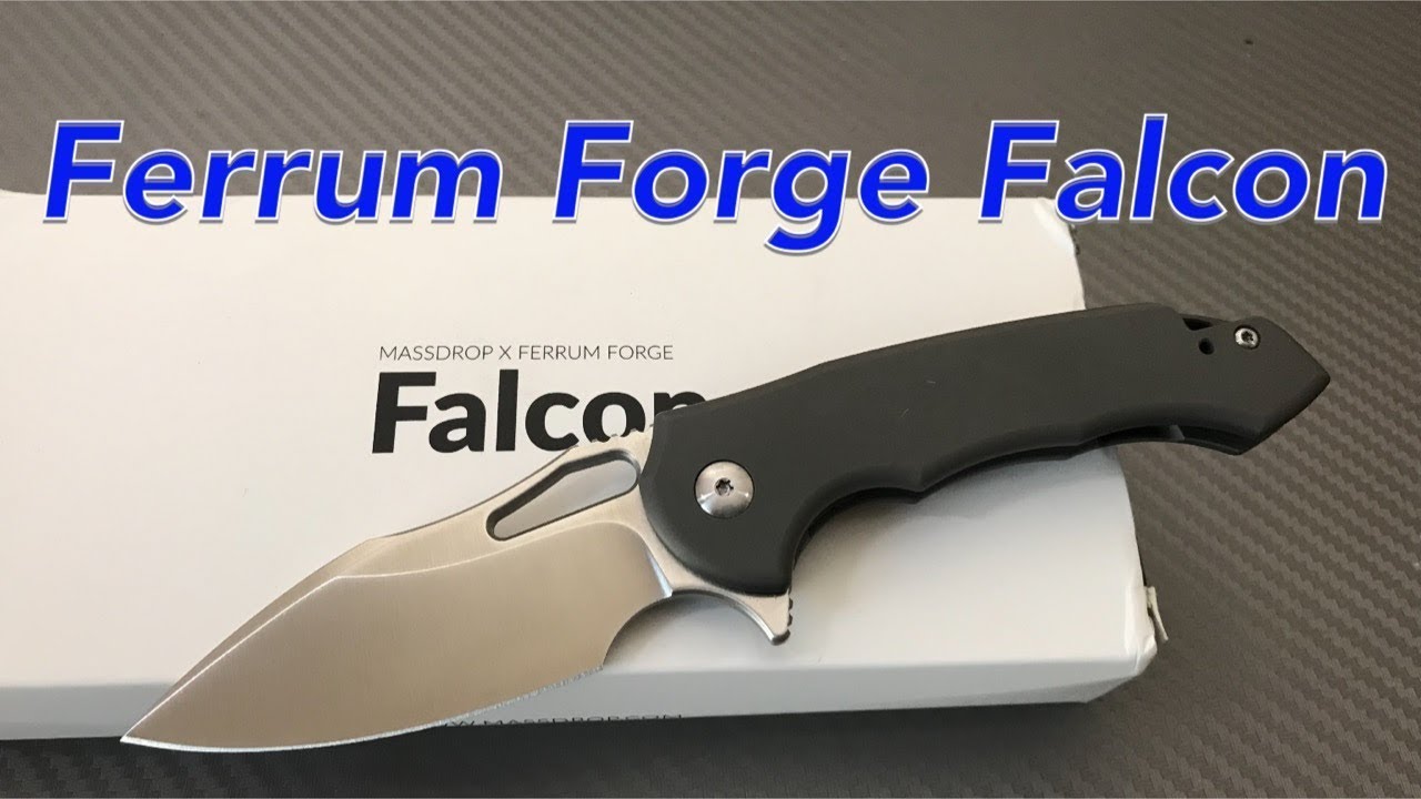 Ferrum Forge Falcon MassDrop Knife made by WE Knives - YouTube