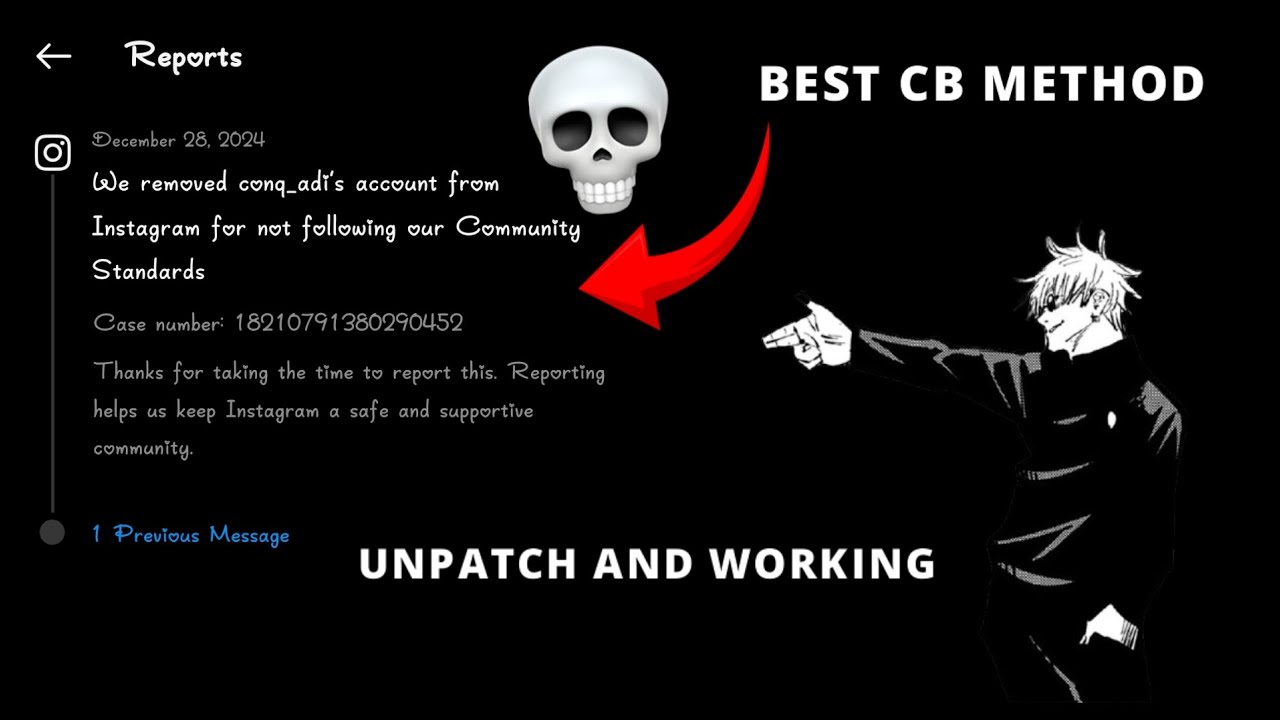 HOW TO BAN IG ACCOUNT WITH CB METHOD | WORKING CB |🤫 - YouTube