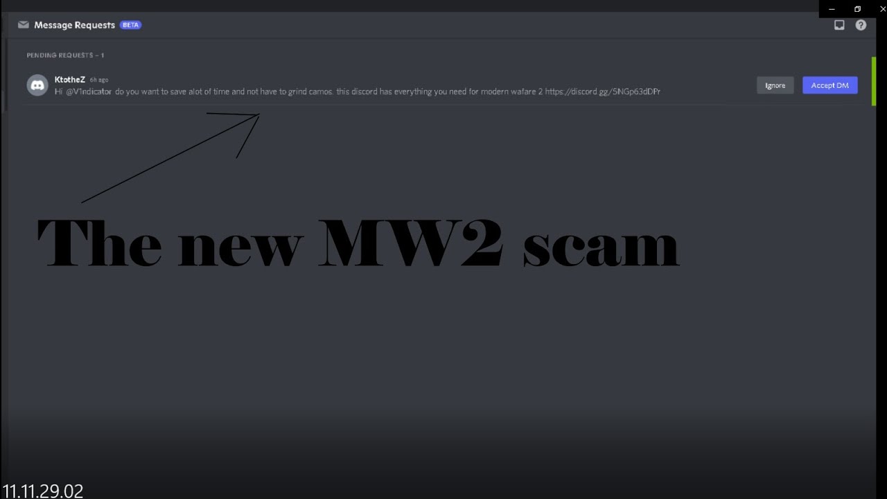 The new MW2/Warzone2.0 scam on discord - YouTube
