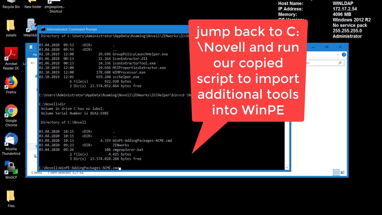 ZENworks 2020 | Imaging Windows 10 using WinPE | Part 2: Preparing ...