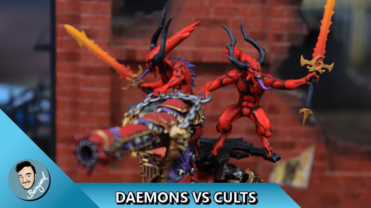 *NEW DATA SLATE* DAEMONS VS GENESTEALER CULTS WARHAMMER BATTLE REPORT ...
