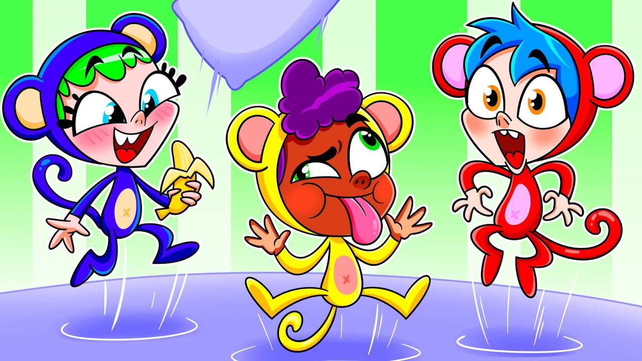 Five Little Monkeys Jumping on the Bed | Monkey Dance | Chaka Kids ...