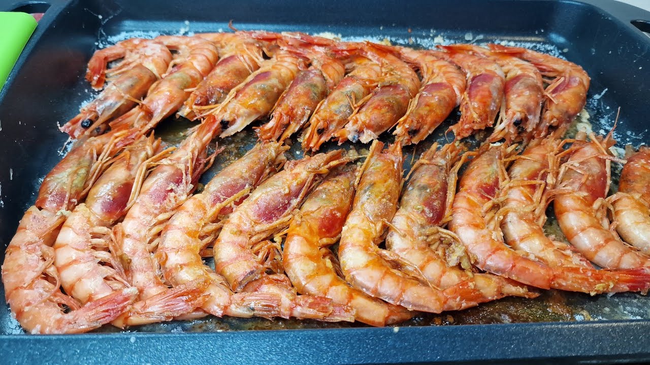 🌟 GAMBA ROJA A LA PLANCHA 🌟 Al punto perfecto de cocción y de sal! # ...