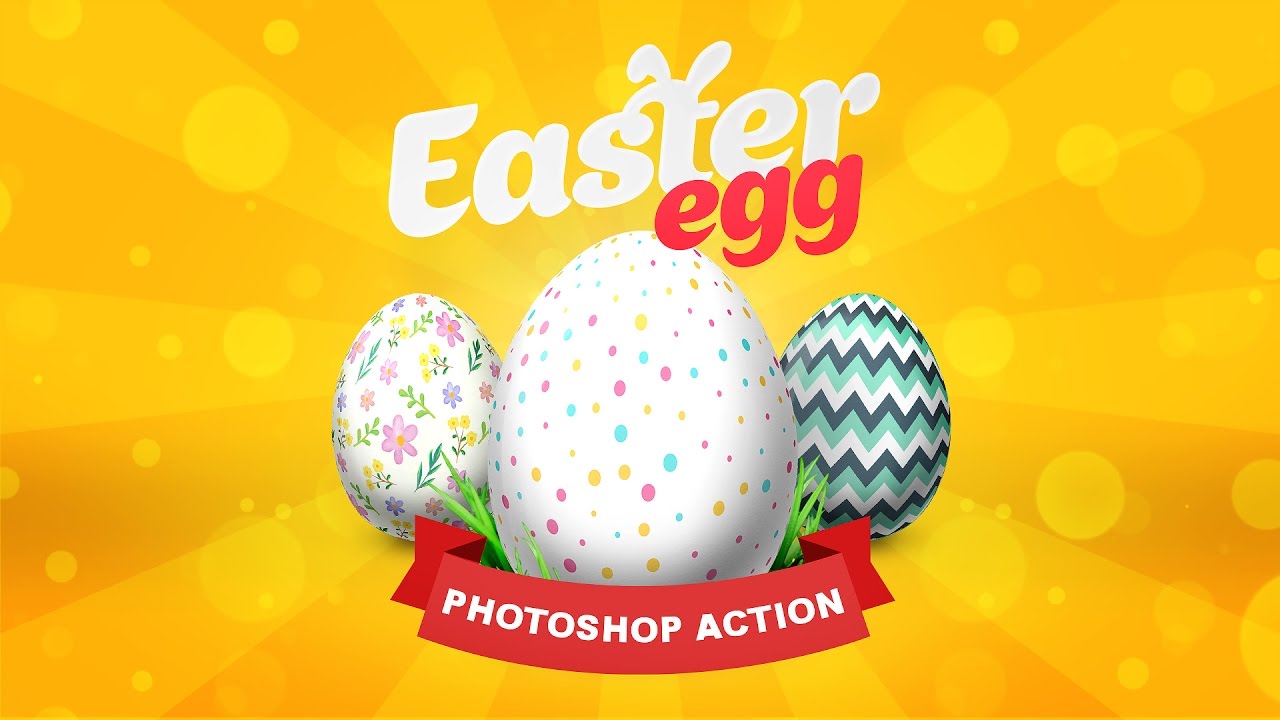 Easter Egg - Photoshop Action - YouTube