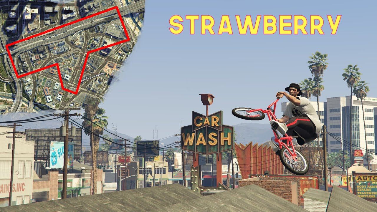 (almost) EVERY STUNT IN STRAWBERRY MONTAGE - Gta V - YouTube