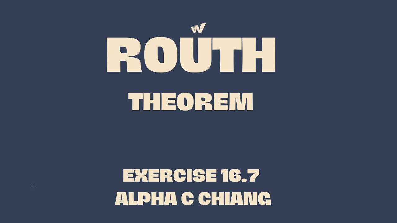 ROUTH THEOREM - YouTube