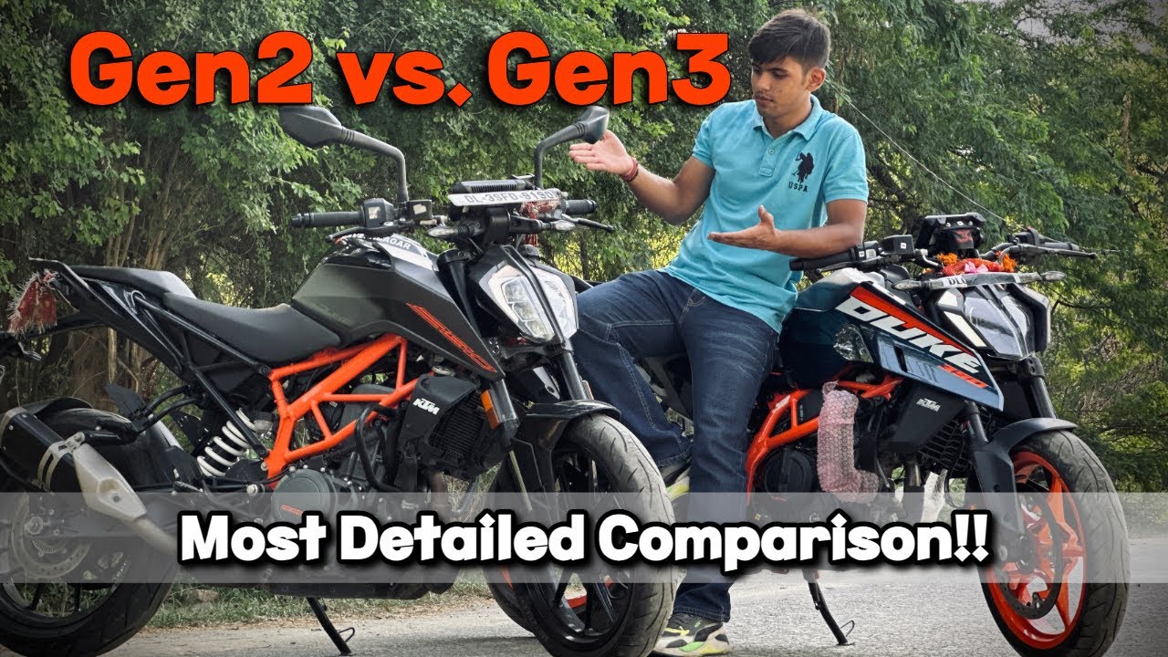 New 2024 KTM 390 Duke vs. Duke 390 2nd generation comparison #duke390 ...