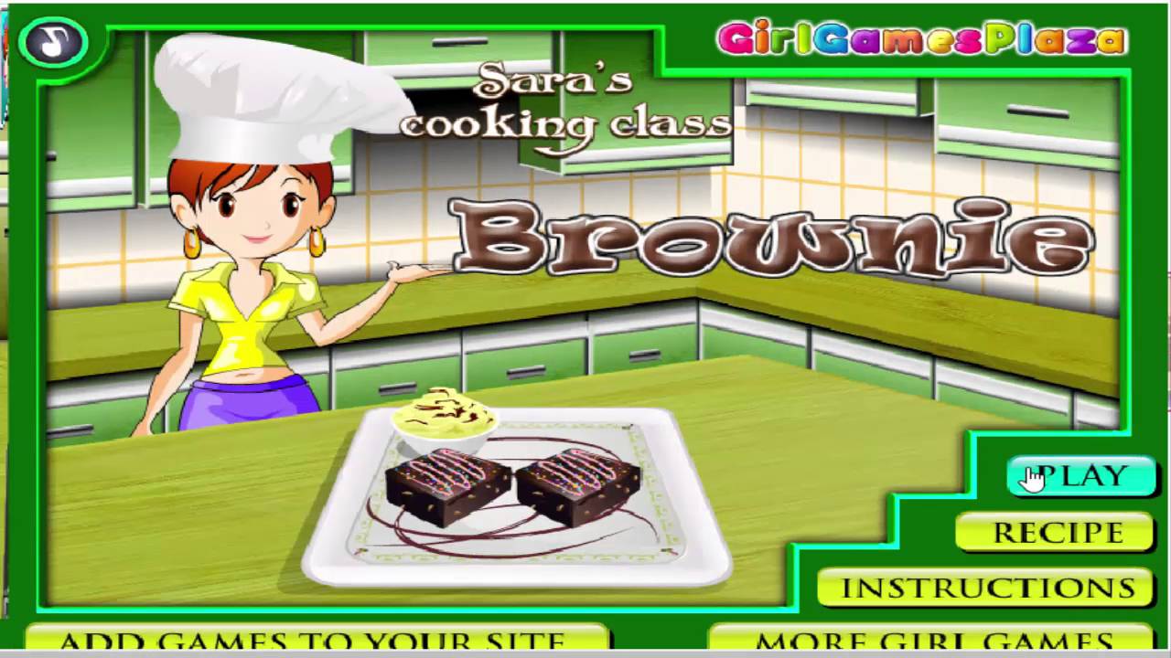 Cooking Game For Girls | Sara's Cooking Class for Brownies - YouTube