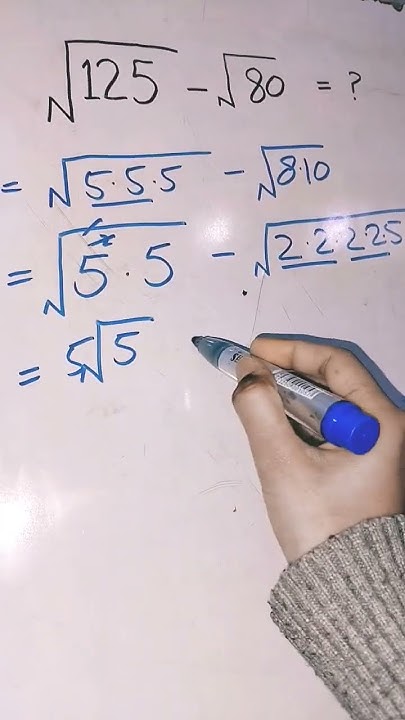 solving square root - YouTube