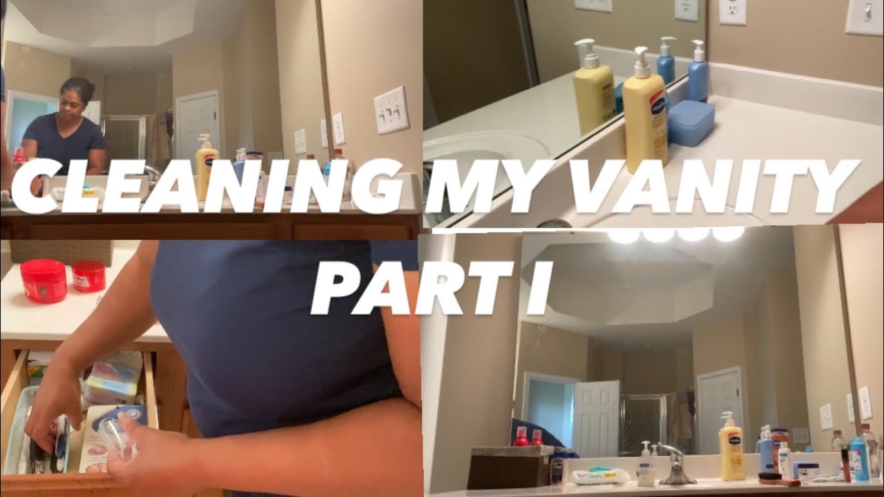 CLEAN WITH ME | GET BATHROOM VANITY SPARKLING CLEAN WITH THIS SIMPLE ...