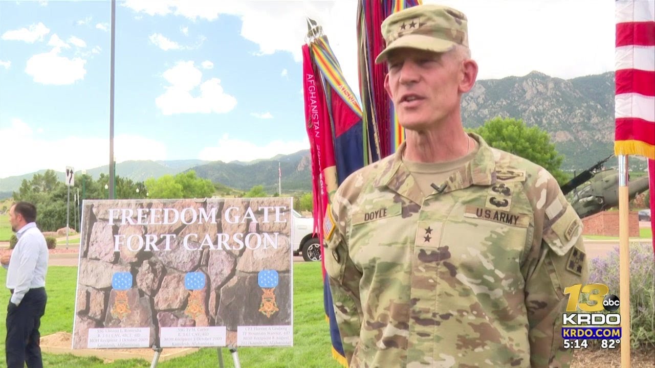 Fort Carson names Gate 1 “Freedom Gate” in honor of Medal of Honor ...