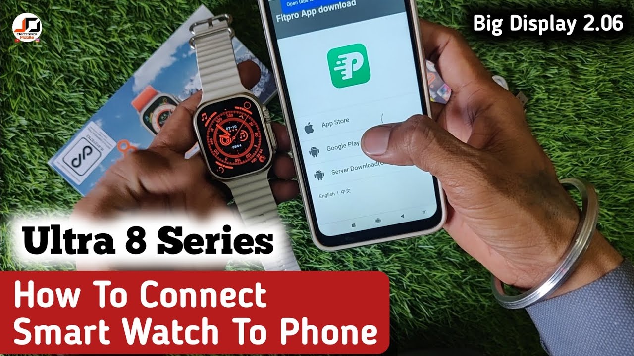 Ultra 8 Smart Watch Connect To Phone | How To Connect Smart Watch to ...
