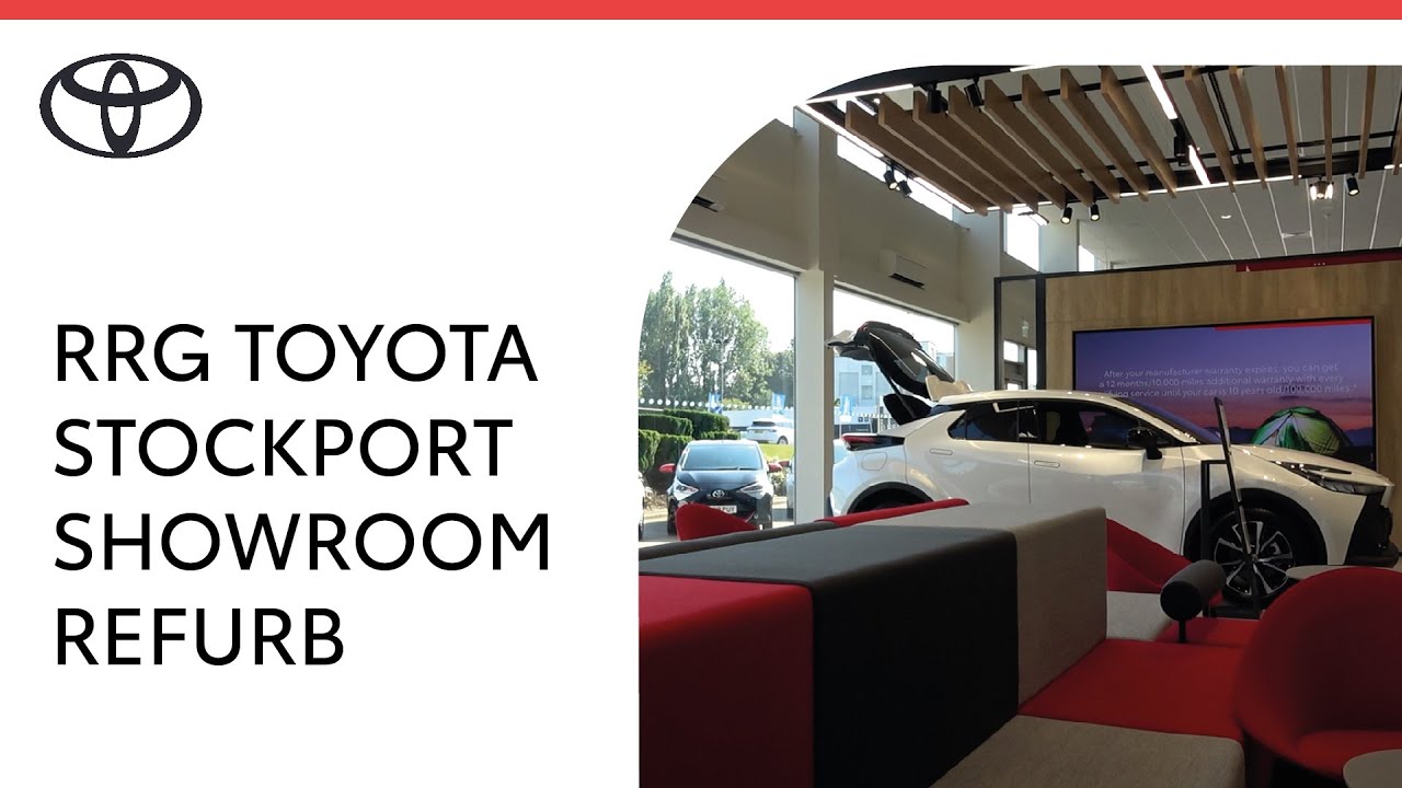 RRG Toyota Stockport Showroom Refurbishment - YouTube