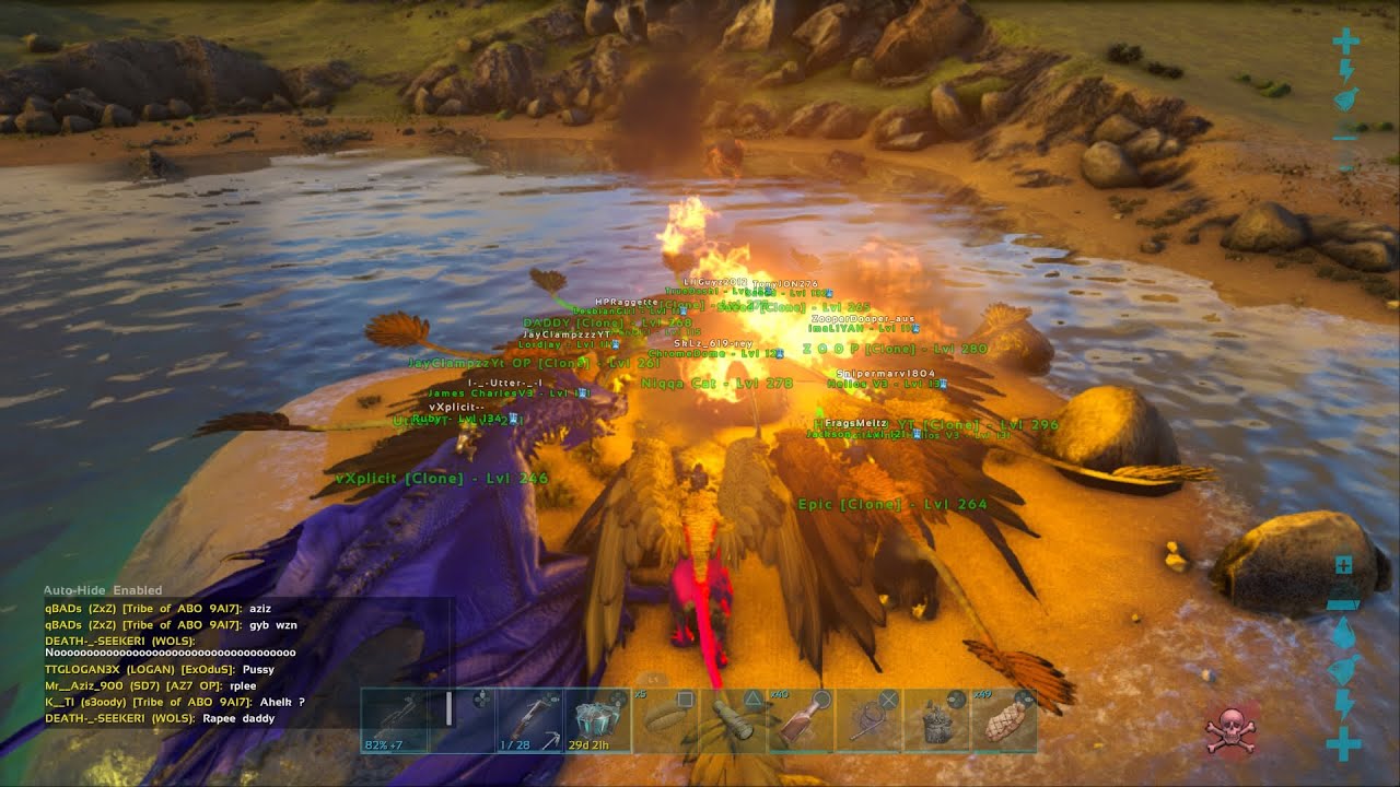 Ark Official PvP Highlights #3 | Owl Bombing Giga Fights and 1v4ing ...