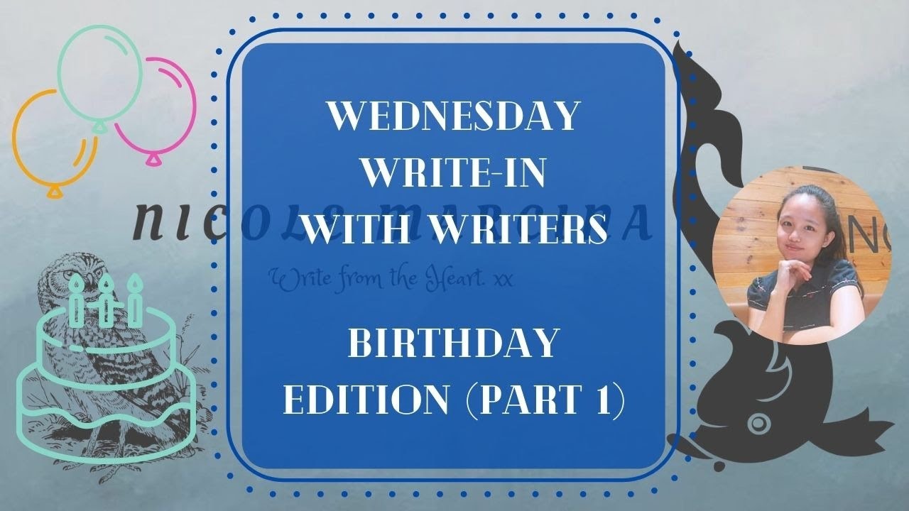 🦉 WEDNESDAY WRITE-IN WITH WRITERS || Birthday Edition Part 1 🐬 - YouTube