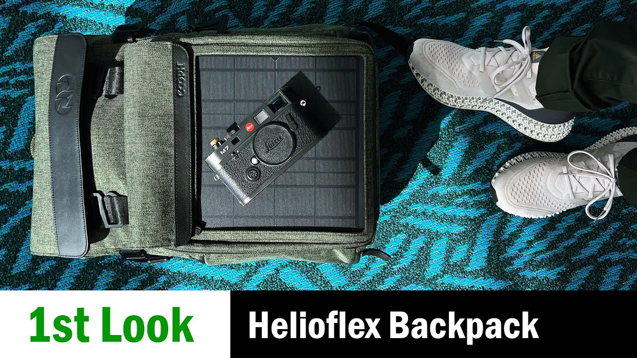 Solar Panel Backpack by COOPH: Helioflex First Look in Austria! - YouTube