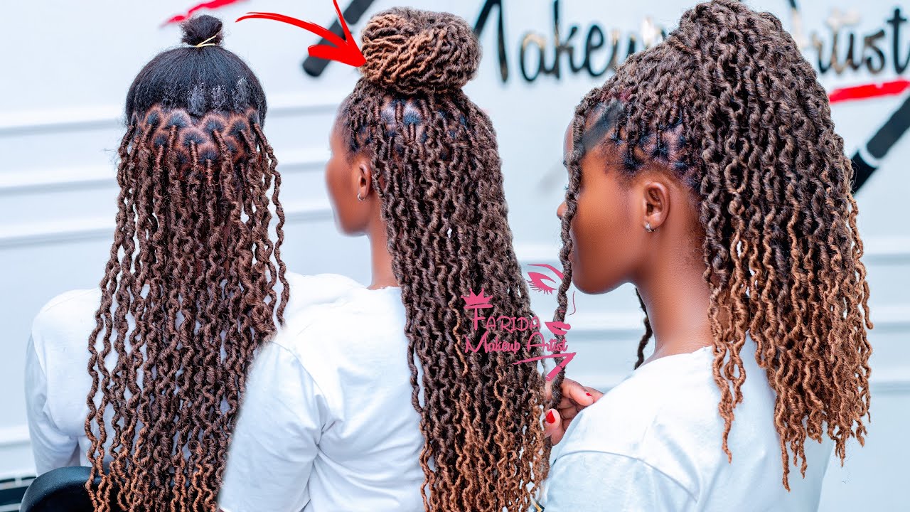 Njia rahisi ya kusuka ASILI LOCKS | Jifunze kusuka na kubana nywele ...