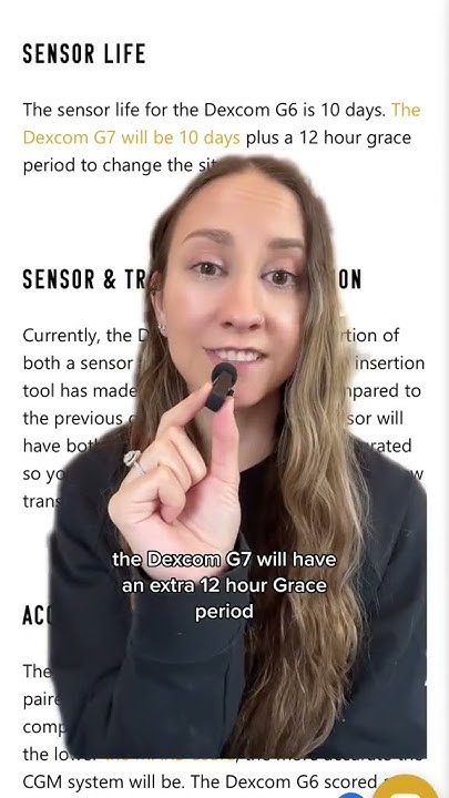 Dexcom G6 vs Dexcom G7: What's the difference? - YouTube