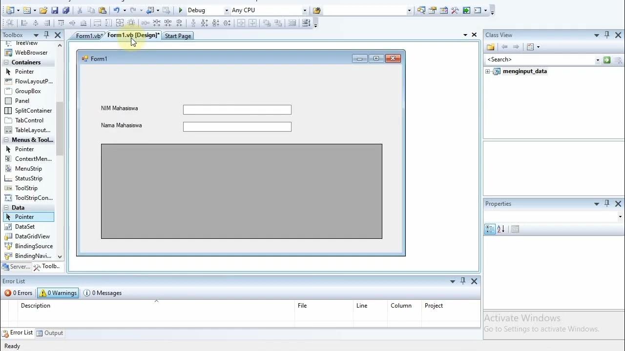 Input Data VB Net ke Ms Access dan Refresh Data - YouTube