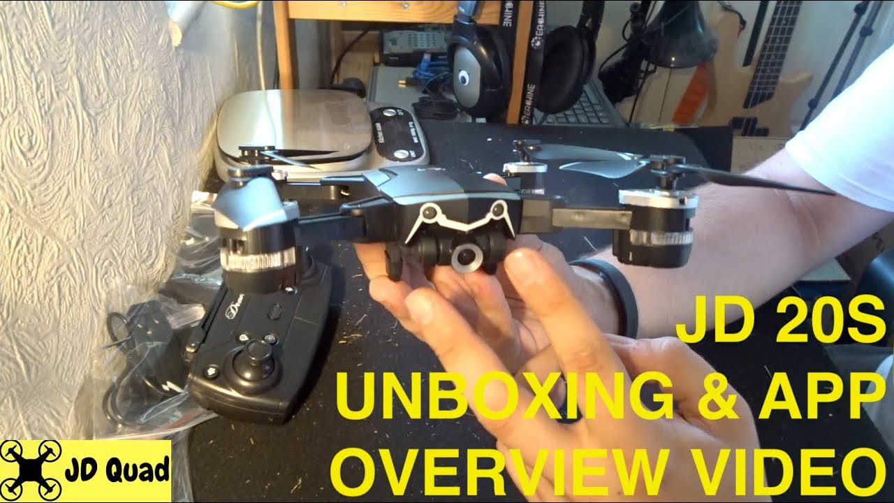 Jingdatoys JD-20S Quadcopter Drone Unboxing & App Overview Video - YouTube